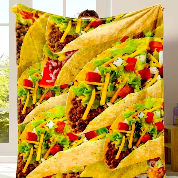 Bedding | Taco Tuesday Blanket Throw Sz 6 X 50 | Poshmark